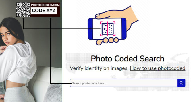 Check photos with code - PhotoCODED